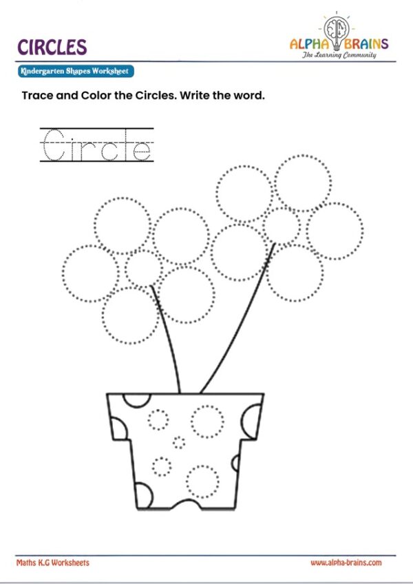 Shapes – Trace & Color – Alpha Brains